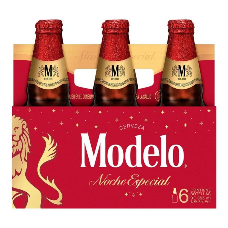 Comparar precios: Cerveza ámbar Modelo noche especial 6 botellas de 355 ...