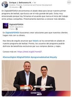 Volaris y FEMSA Digital firman acuerdo | InformaBTL