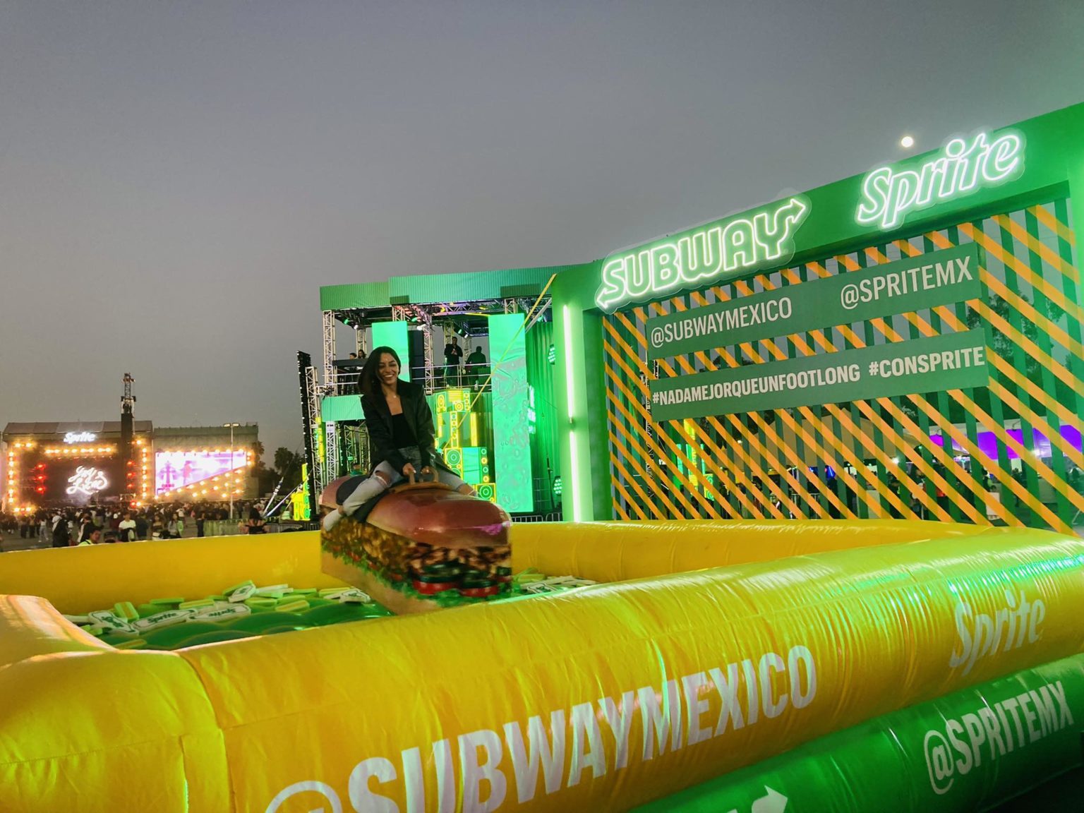Subway la rompe con activación BTL en el Flow Fest.