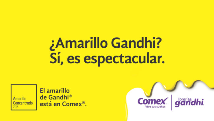 Gandhi y Comex se unen en esta colorida campaña