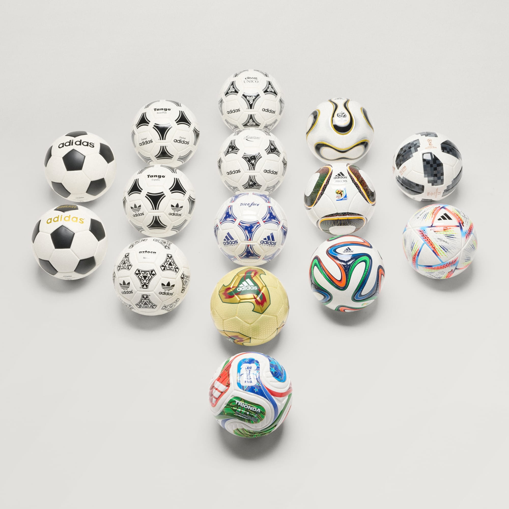 Así luce la colección de minibalones de la Copa Mundial de la FIFA x ...