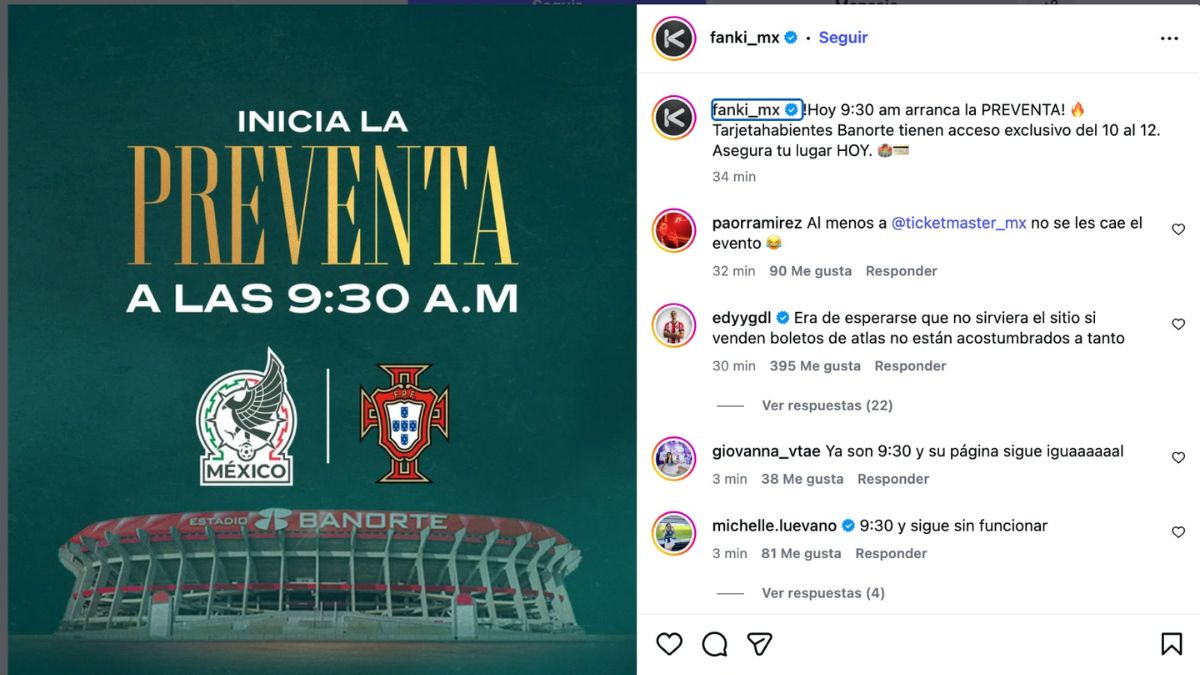 ¿Fanki se cae en plena preventa del México vs Portugal? Esto se sabe